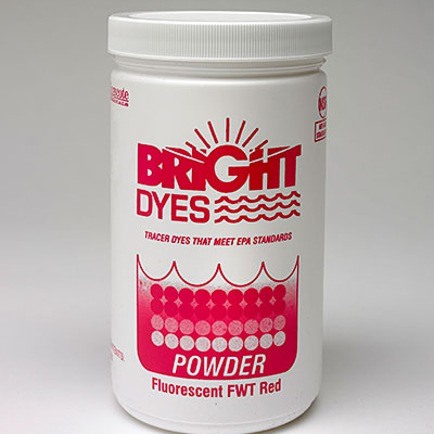 Water Tracer Dye: Fluorescent FWT Red - Powder - Kingscote Chemicals