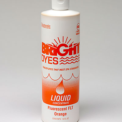 Water Tracer Dye: Fluorescent FLT Orange - Liquid - Kingscote Chemicals