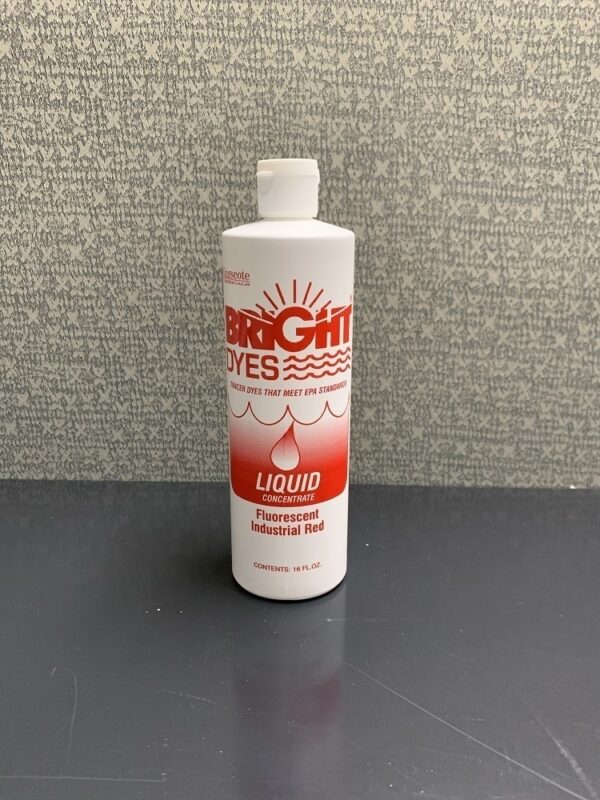 Water Tracer Dye: Fluorescent Industrial Red - Liquid - Kingscote Chemicals